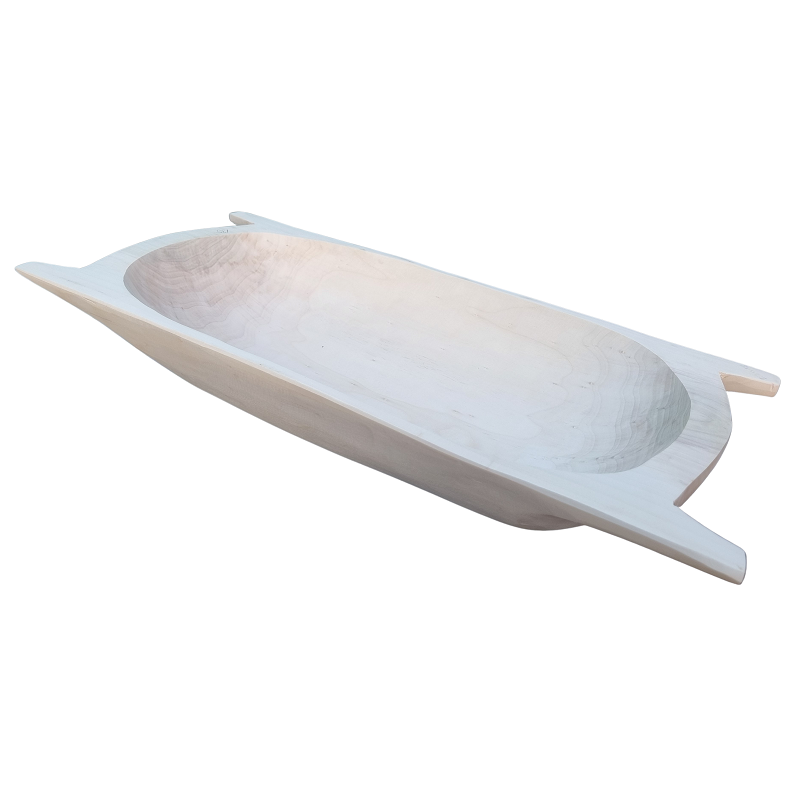 Vájt fateknő Füles vájt fateknő 58 x 27 cm-es rusztikus fateknő - Grill ...