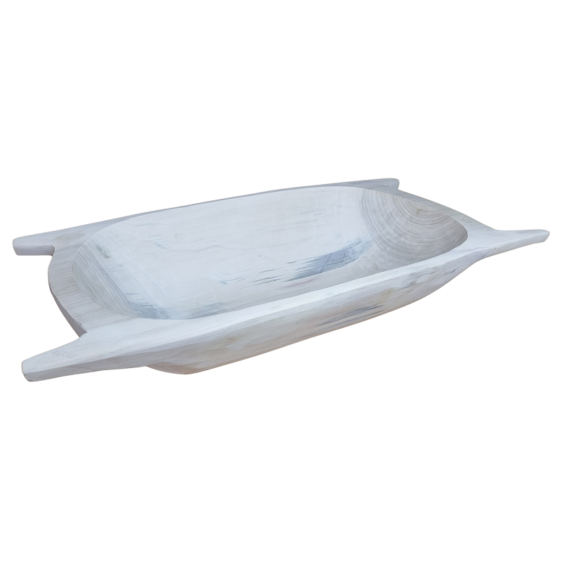 Vájt fateknő Füles vájt fateknő 60 x 28 cm-es rusztikus fateknő - Grill ...