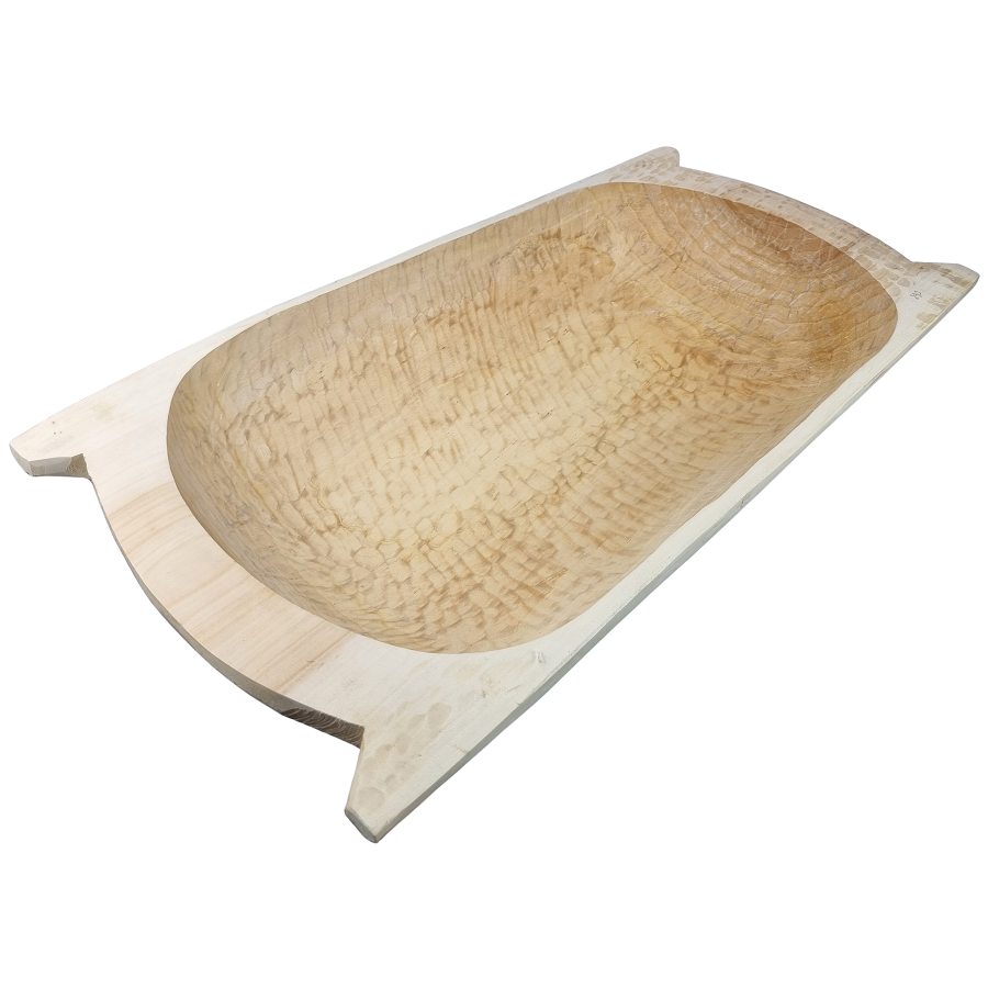 Vájt fateknő Vájt fateknő 60 x 30cm-es rusztikus teknő - Grill Centrum