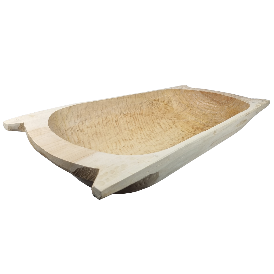 Vájt fateknő Vájt fateknő 60 x 30cm-es rusztikus teknő - Grill Centrum
