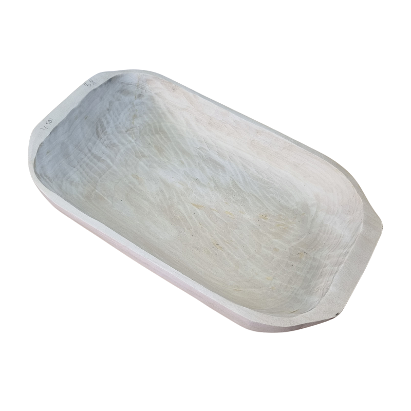 Vájt fatál Vájt fatál 40×24 cm-es kenyér dagasztó tál, teknő - Grill ...